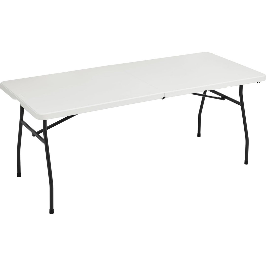 Latitude Run® Heavy Duty Portable Folding Table 6 Ft With Carrying ...