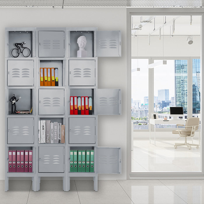 SUNCROWN Metal 5 - Tier 12'' Employee Locker | Wayfair