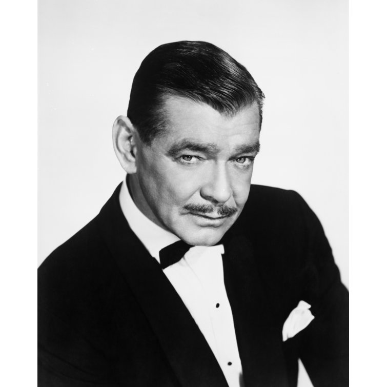 Globe Photos Entertainment Portrait Of Clark Gable On Paper Print | Wayfair