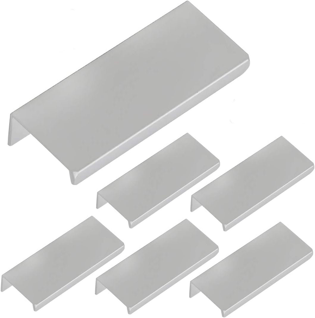 Amzico 80Mm/3.15" Aluminum Finger Edge Pull Handles For Cabinets ...