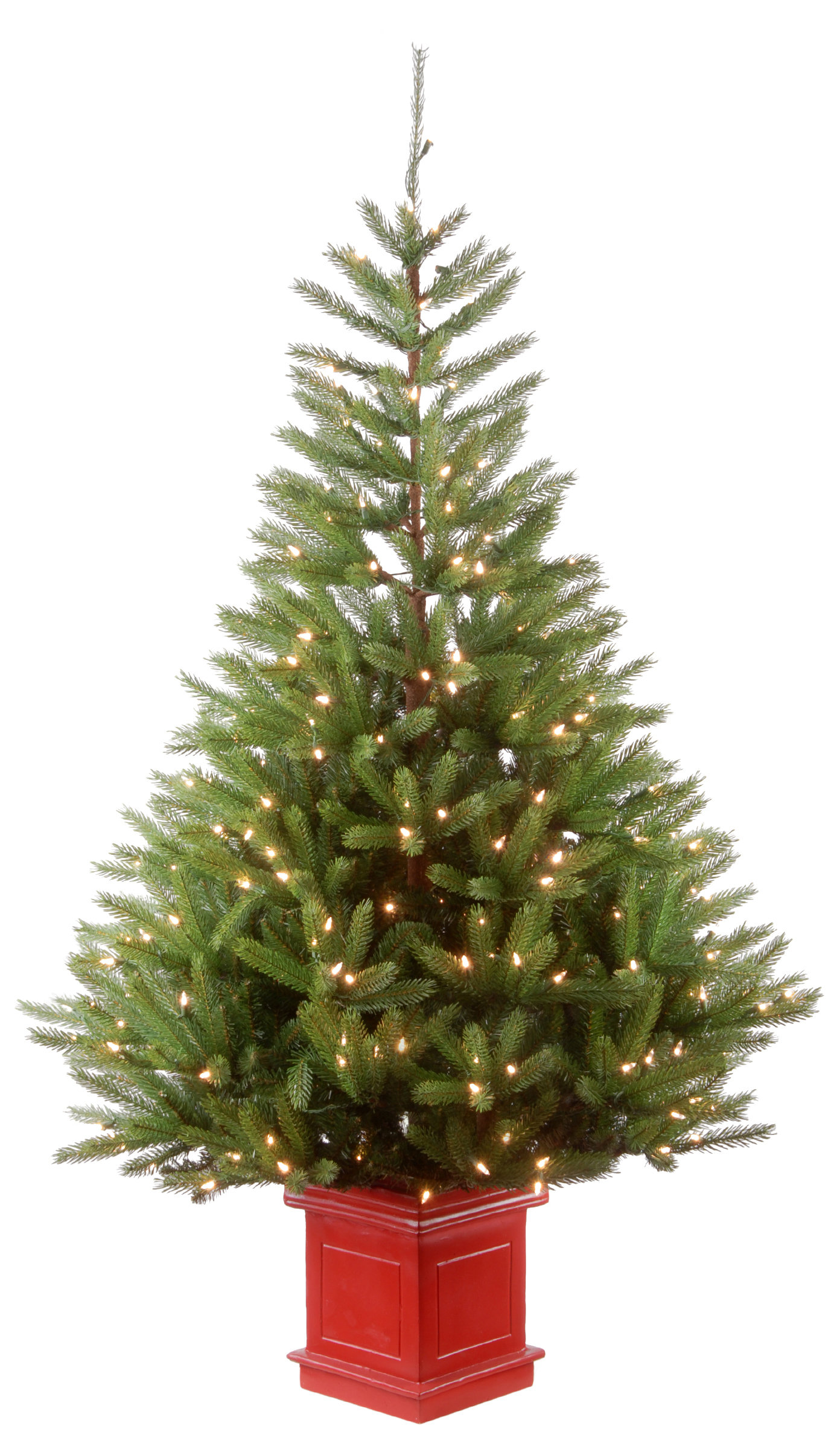 The Holiday Aisle® Topeka Spruce Entrance Tree with Clear Lights | Wayfair