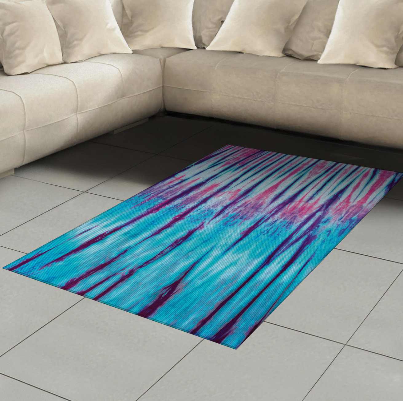 East Urban Home Ombre High Density Long Fiber Poly Threads Decorative ...