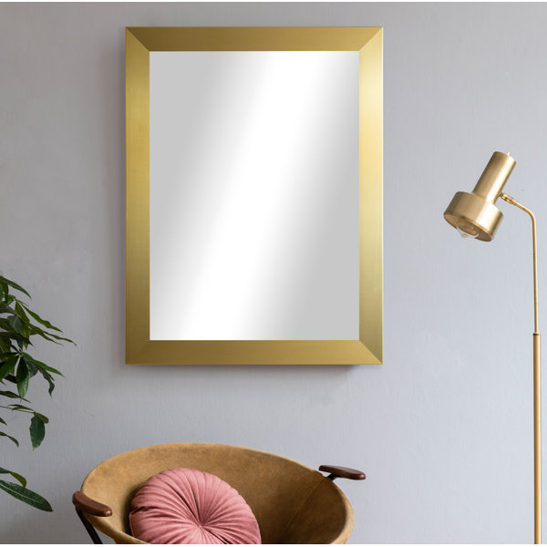 Gold Rectangle Wall Mirrors You'll Love | Wayfair