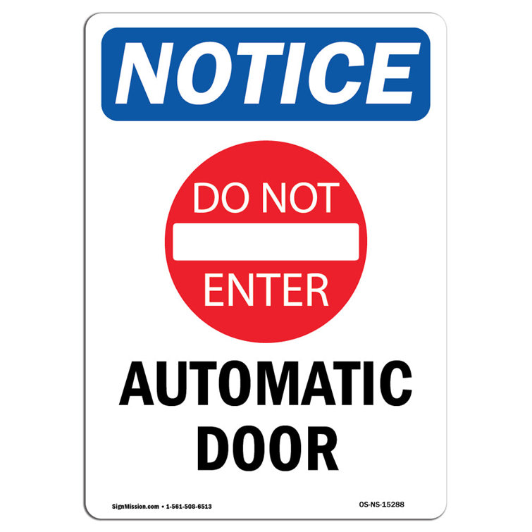 SignMission Automatic Door Sign | Wayfair