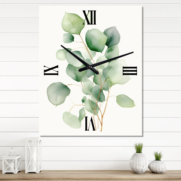 Ivy Bronx White Green Minimalism Eucalyptus Essence V - Floral Very ...