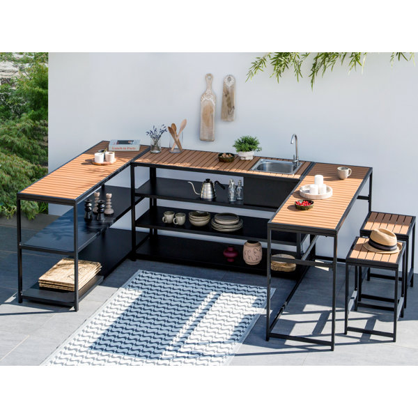 Beliani 150cm Outdoor Kitchen | Wayfair.co.uk
