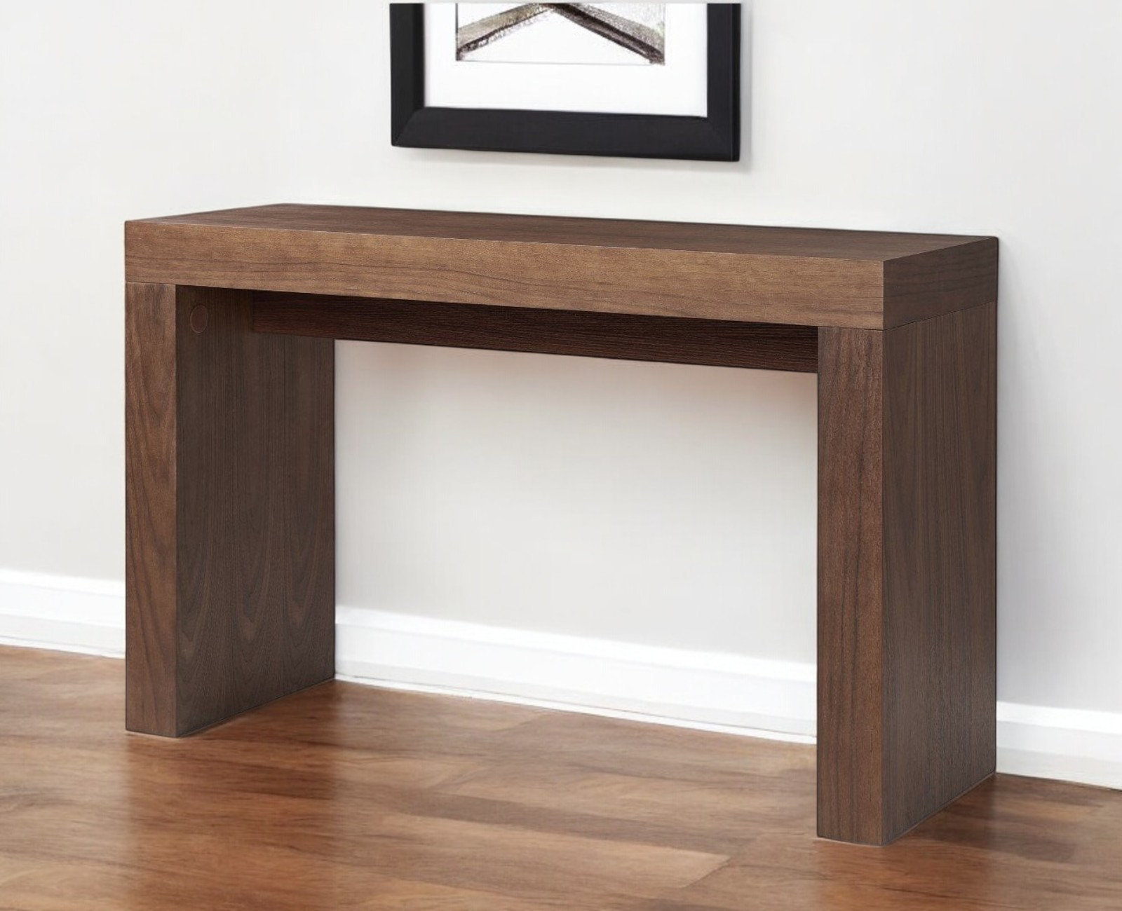 HomeRoots 47" Brown Wood Block Console Table | Wayfair