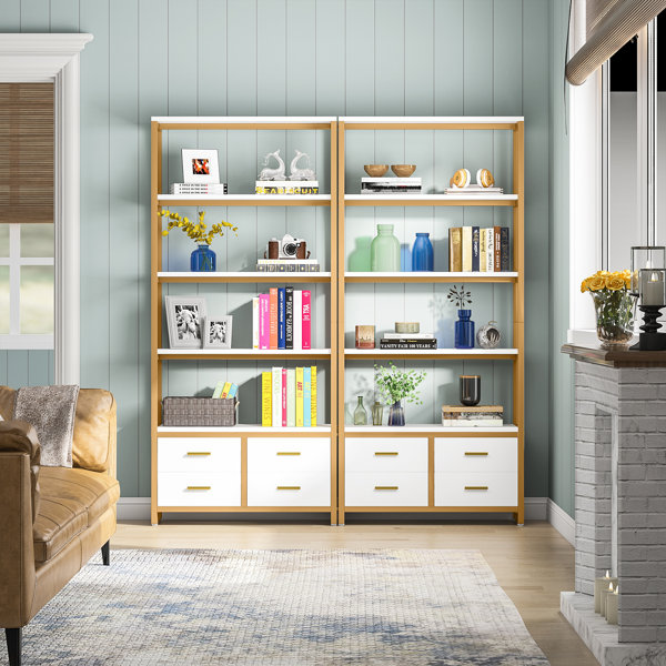 Mercer41 Fabyola 70.9'' H x 31.5'' W Bookcase & Reviews | Wayfair