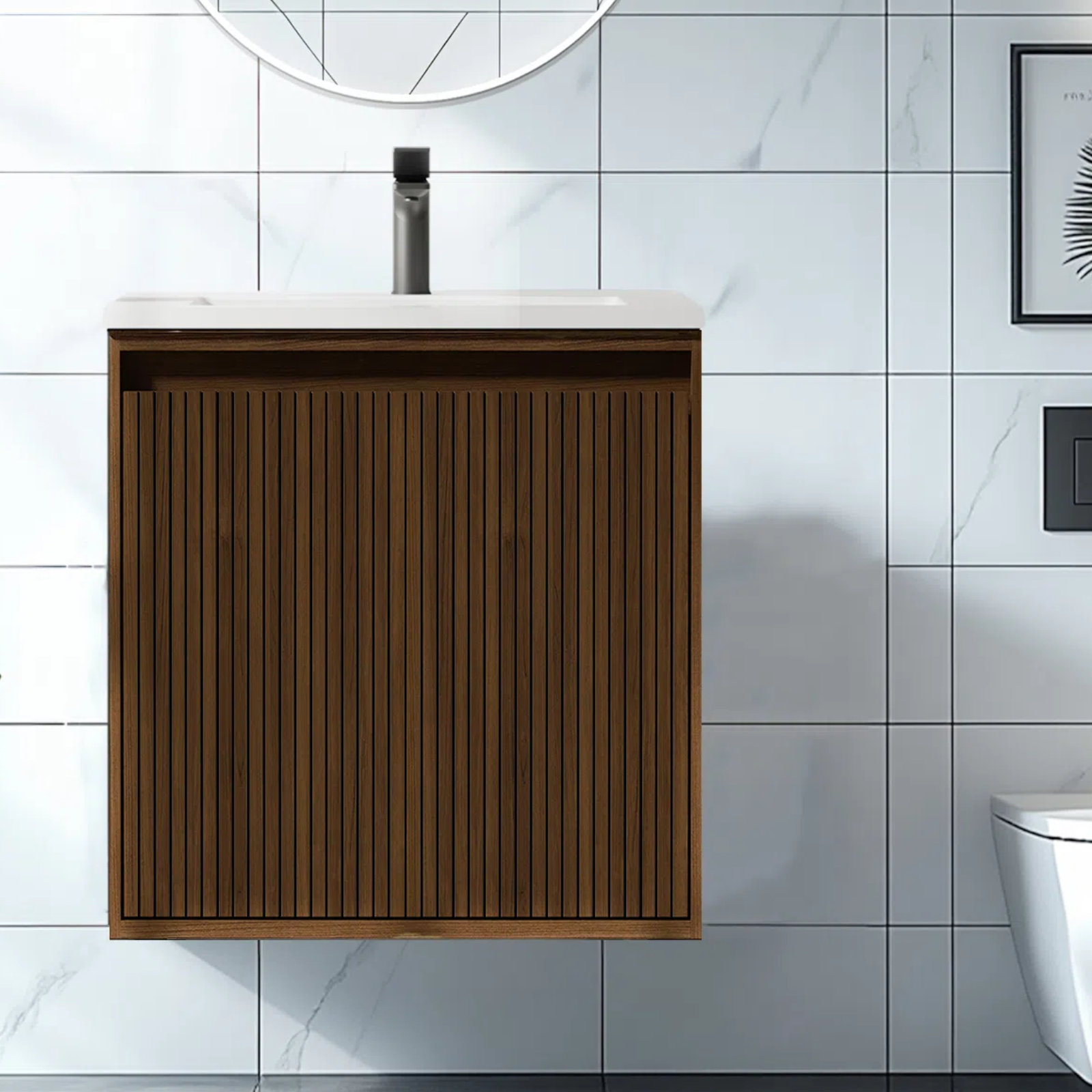 Ebern Designs Bathroom Vanity Cabinet with Sink Wall Mounted Bathroom ...