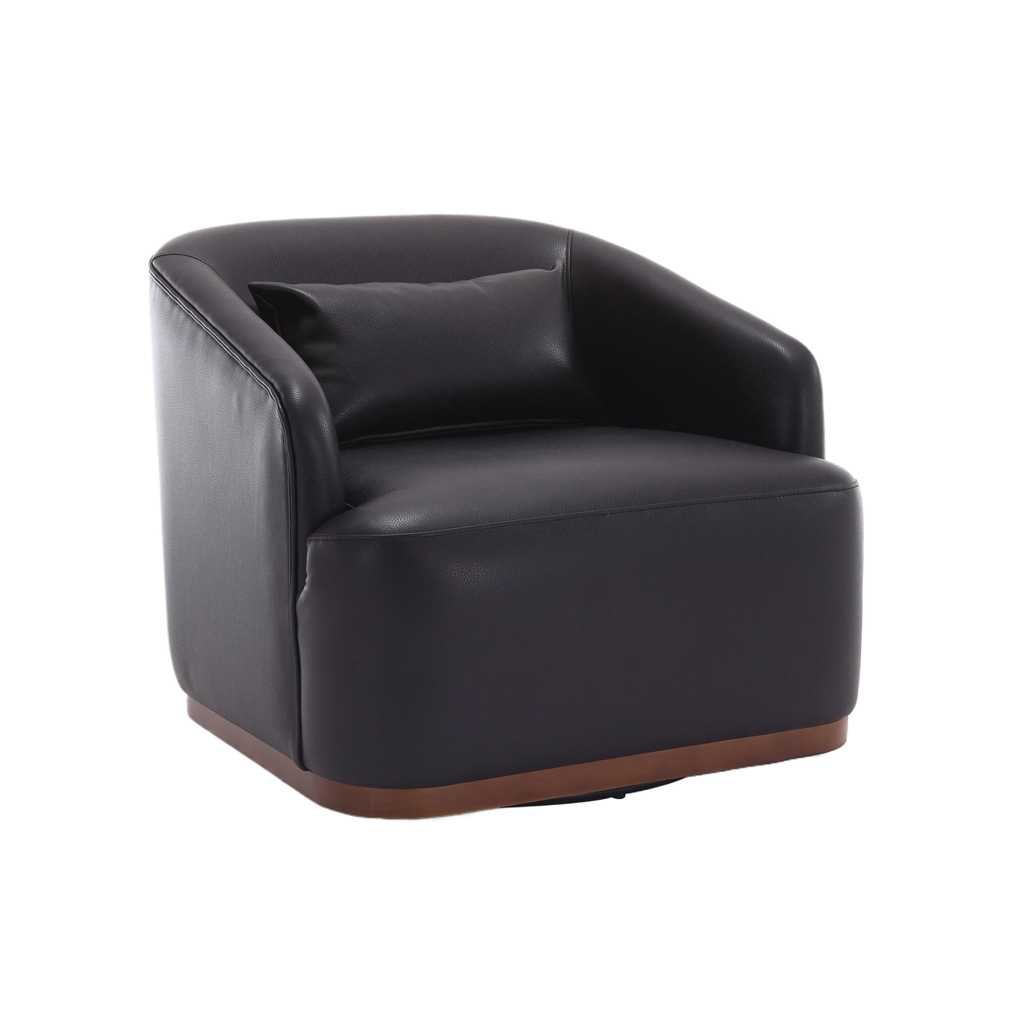 Lark Manor™ Swivel Barrel Chair, 360 Degree Swivel Barrel Club Chair ...
