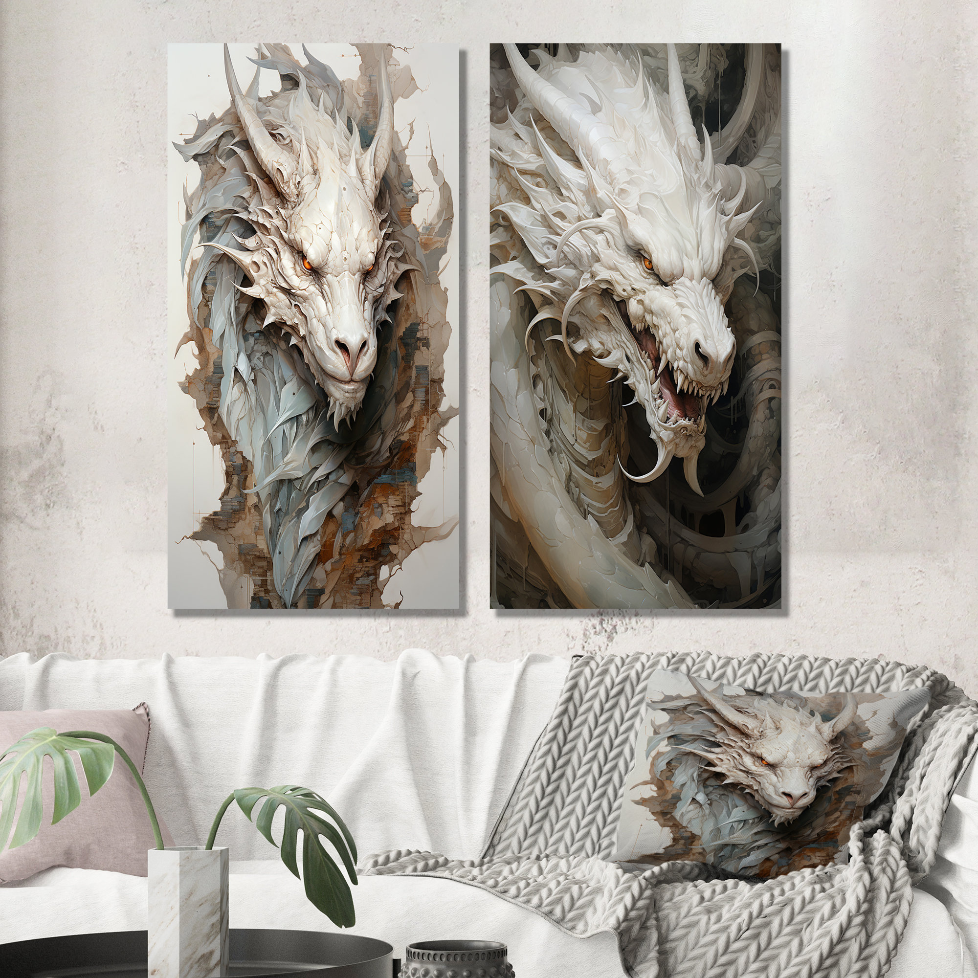 Red Barrel Studio® Dragons Enchanted Realm - Dragons Wall Decor Set Of ...