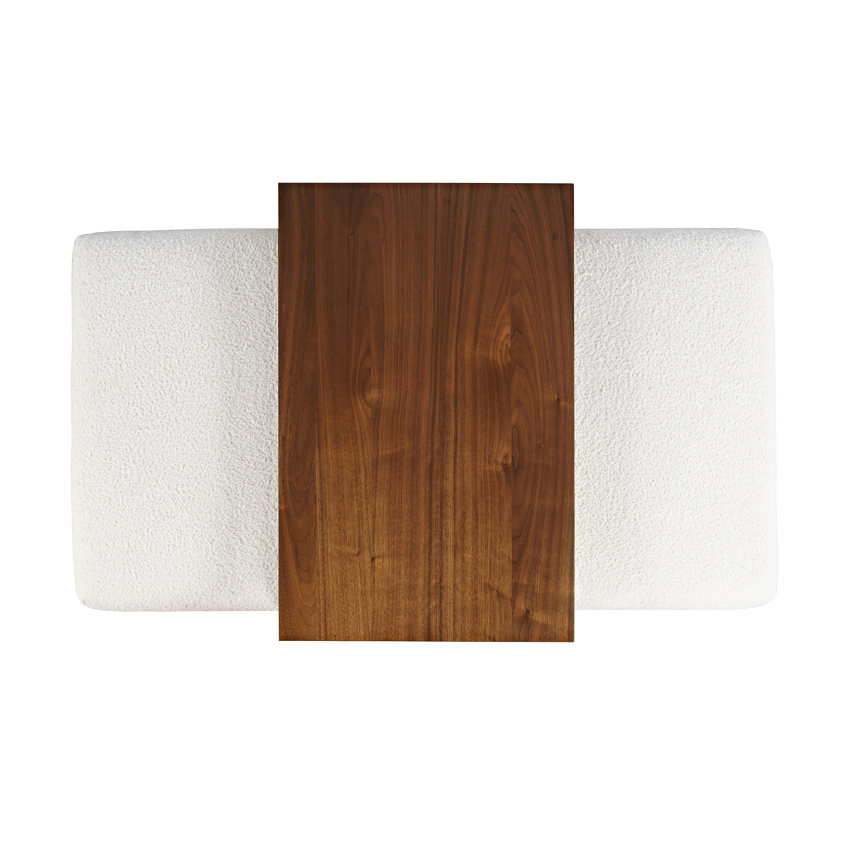 Latitude Run® Babs 48" Luxury Ivory Boucle Upholstered Sliding Ottoman ...