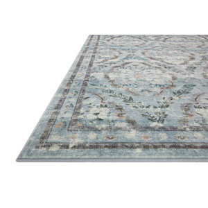 Rifle Paper Co. x Loloi Courtyard Blue Area Rug feat. CloudPile ...