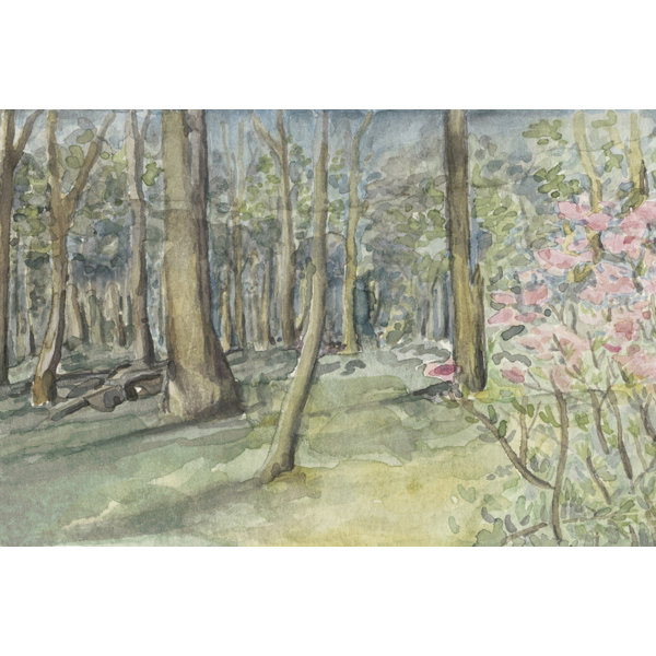 Blue Elephant Virginia Woods I by Natasha Chabot - Painting Print ...