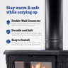 Dura Vent 6 Inch DVL Galvanized Steel Double Wall Stove Pipe, Black ...