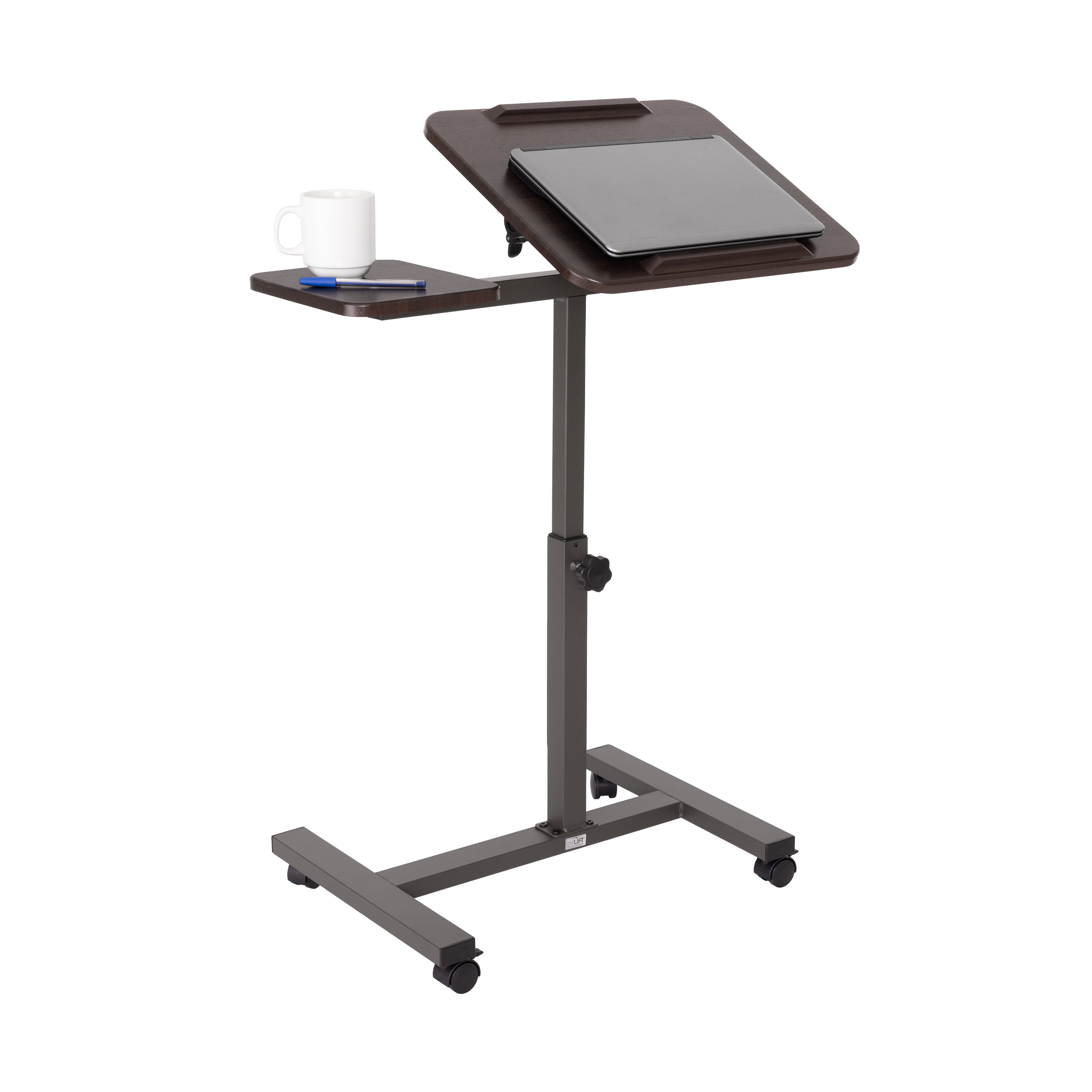 Seville Classics airLIFT Adjustable Height Rolling Tiltable Desk with ...