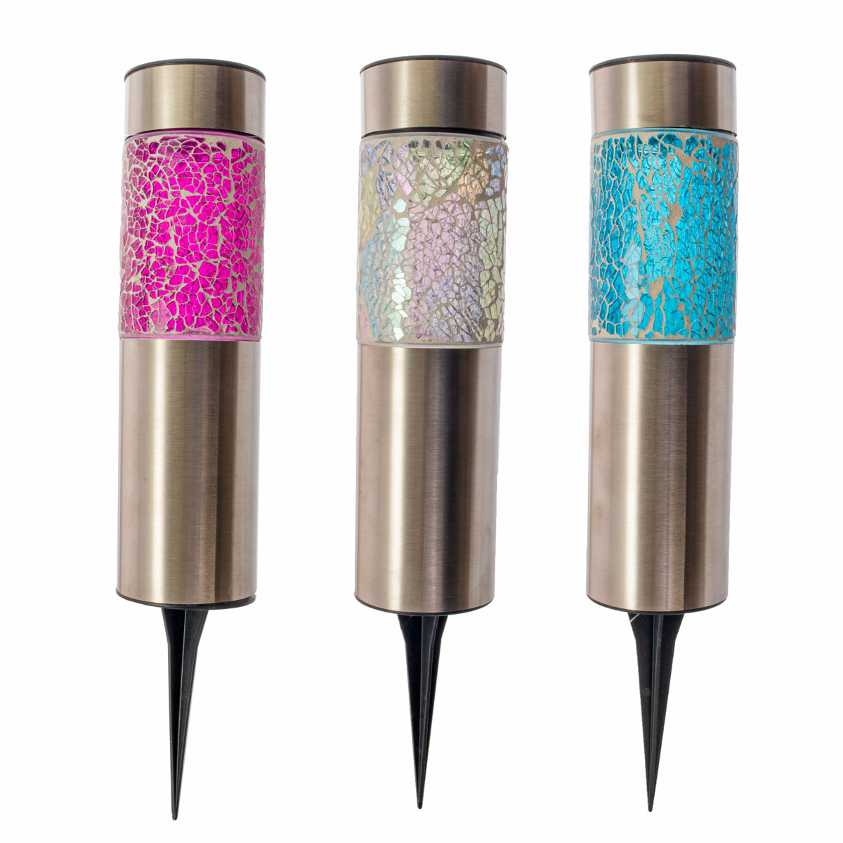 Crosslight Stainless Steel Low Voltage Solar Powered Integrated LED ...