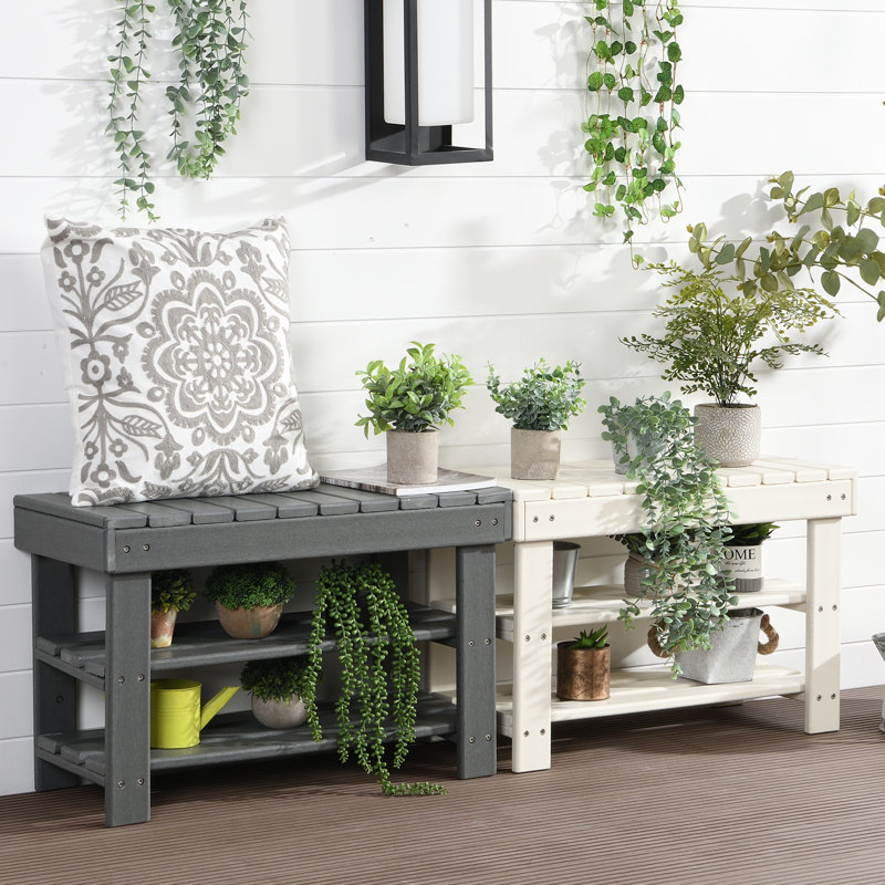 Ebern Designs Belem HDPE Storage Bench & Reviews | Wayfair