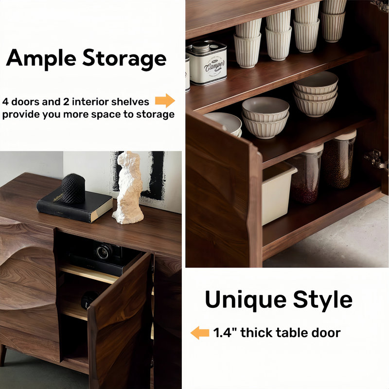 Loon Peak® 59" Wide Side Board With Solid Wood Legs & Reviews | Wayfair