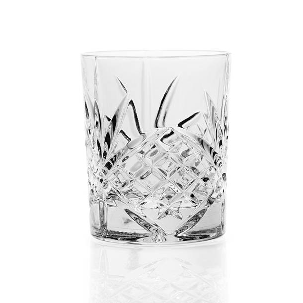 Astoria Grand Melby 6 - Piece 12oz. Lead Free Crystal Whiskey Glass ...