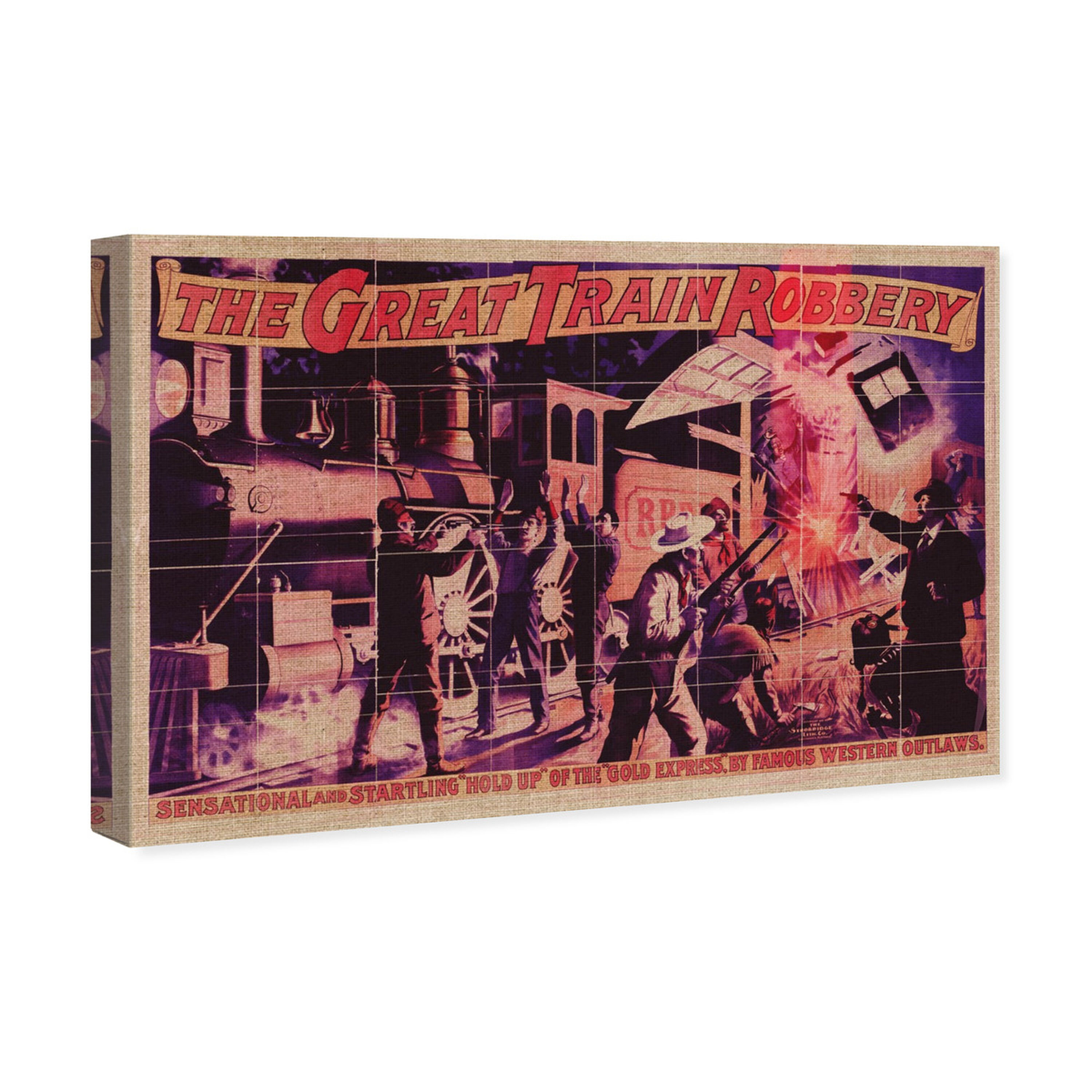 Oliver Gal " Great Train Robbery " Painting Print | Wayfair