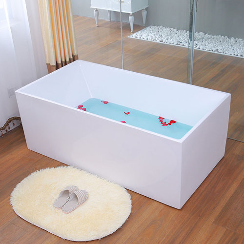 KDK HOME Spa 55" X 29" Freestanding Soaking Bathtub Contemporary Corner ...
