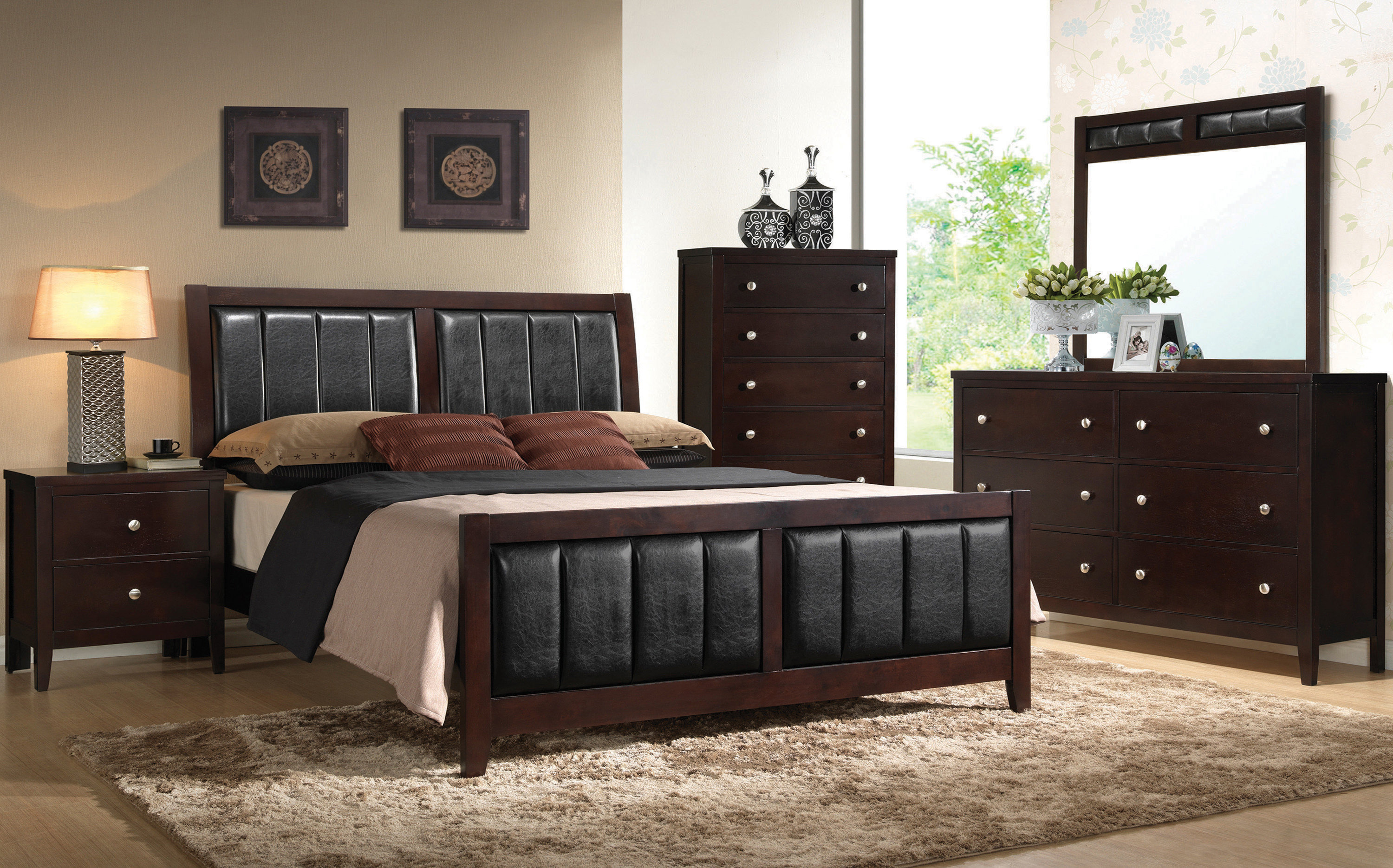 Red Barrel Studio® Meriel Panel Bedroom Set_5 Piece | Wayfair