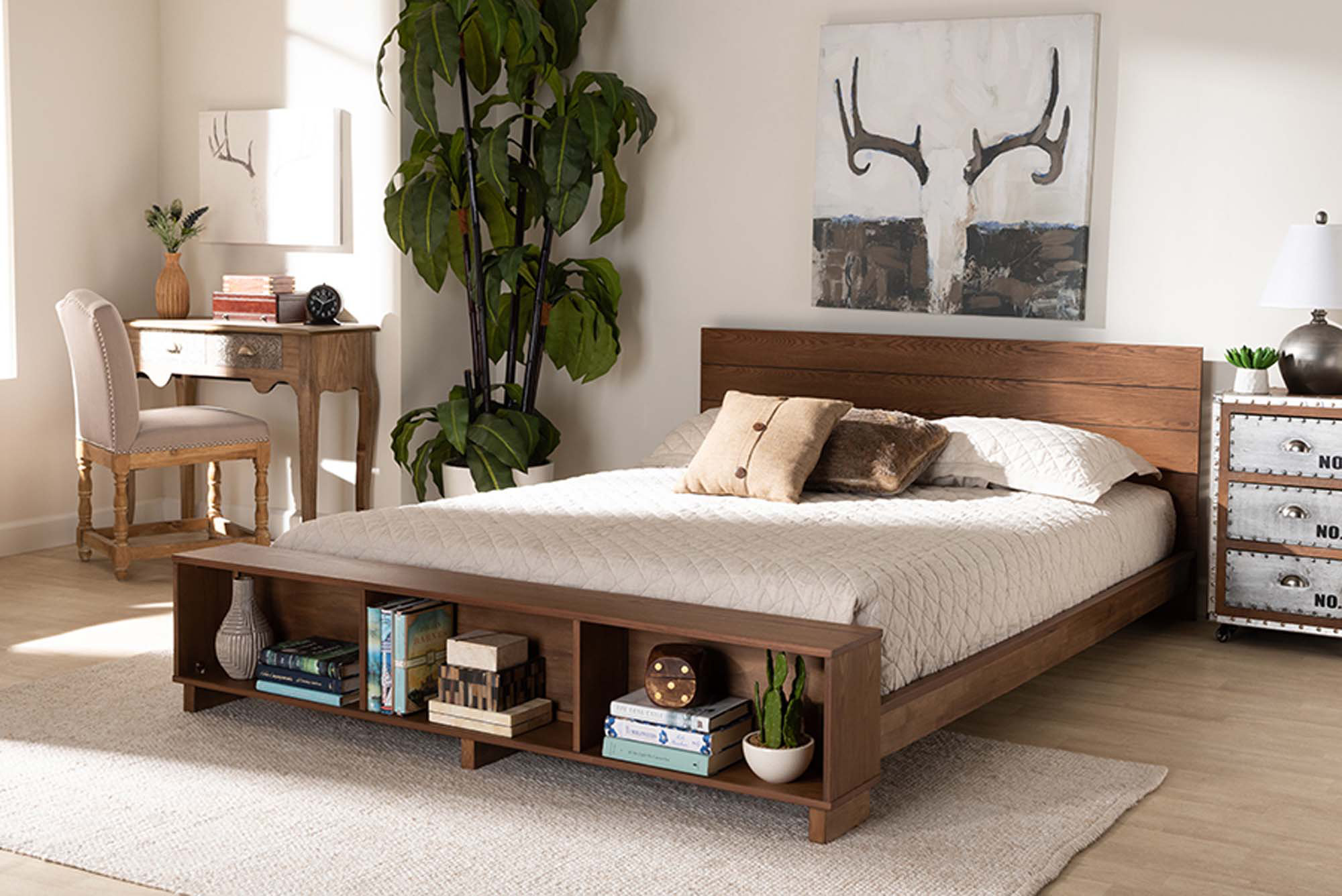 Union Rustic Markeyda Low Profile Storage Platform Bed & Reviews | Wayfair