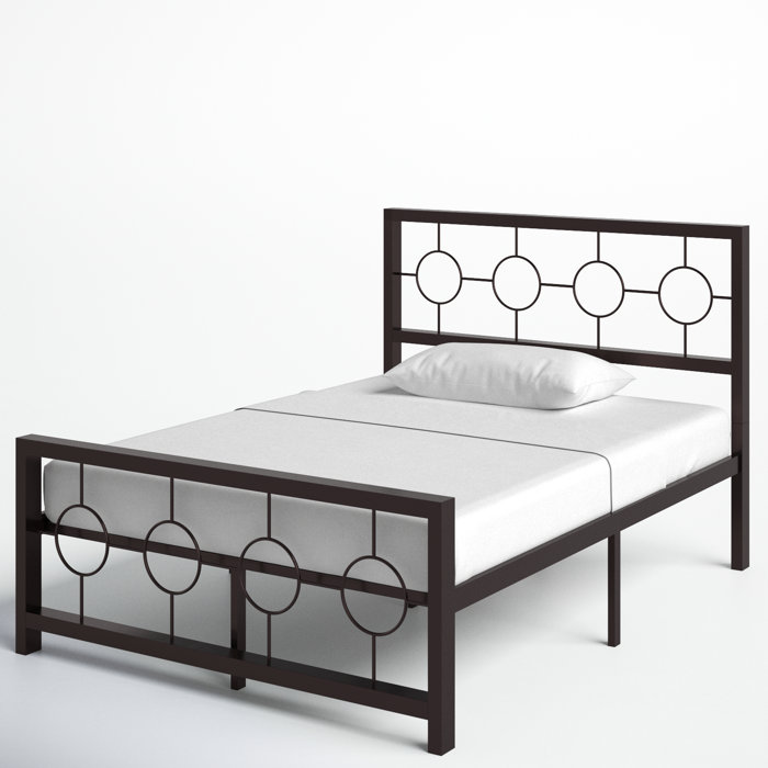 Wade Logan® Avren Oriental Vintage Style Metal Platform Bed & Reviews ...