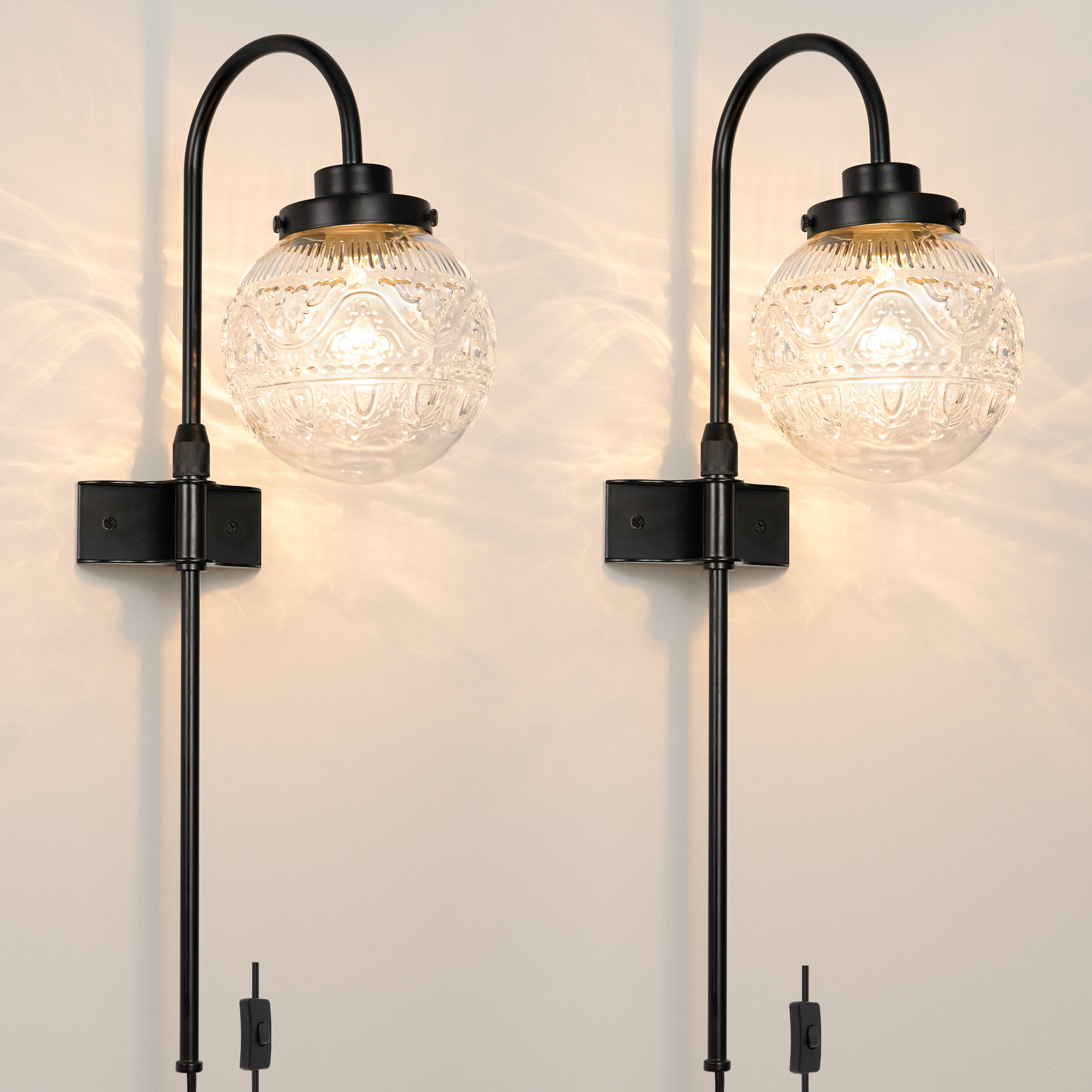Dakota Fields Clear Glass-covered Long Wall Lamps Of Mai Suqing Brand ...