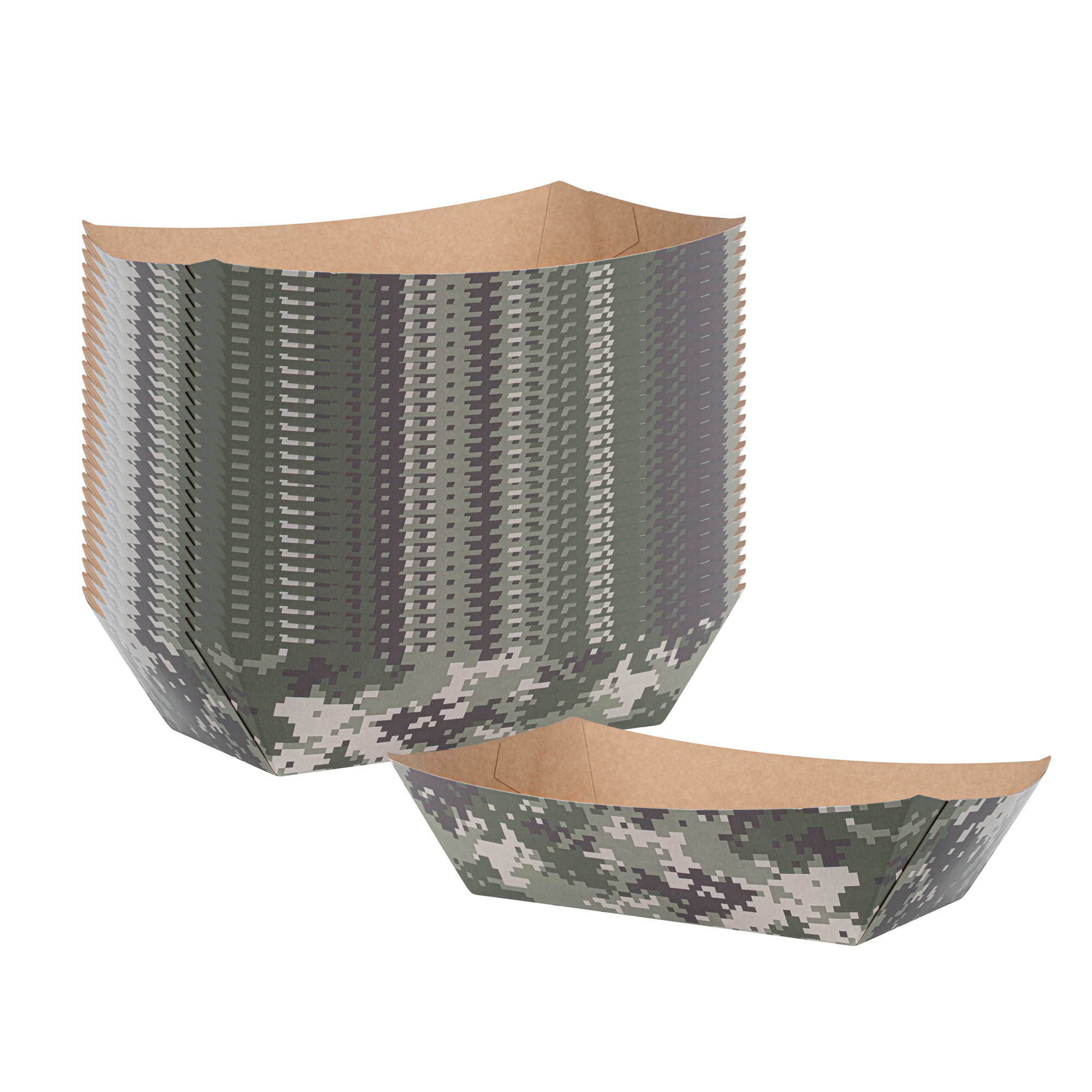 Restaurantware-Bio Tek 2 Pound Food Trays, Disposable Paper Food Trays ...