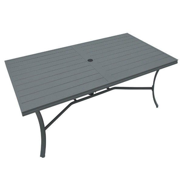 Red Barrel Studio® Metal Outdoor Dining Table | Wayfair