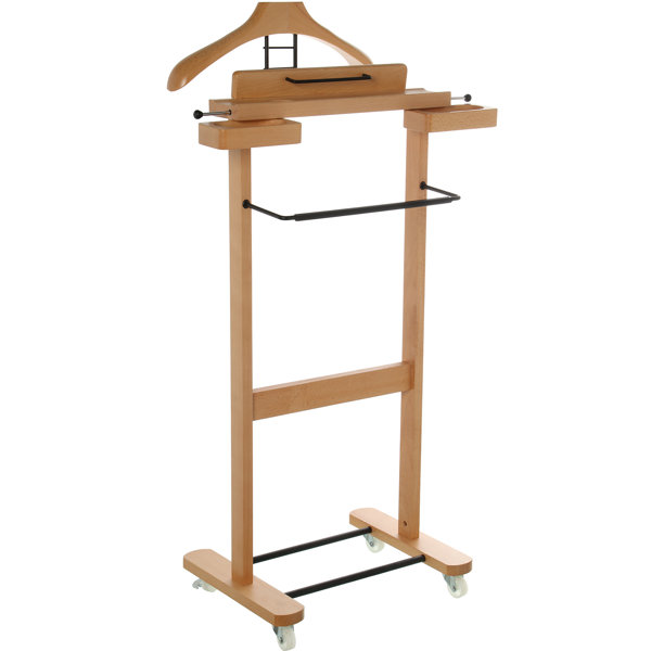 Brayden Studio Ameliya Solid Wood Freestanding Valet Stand | Wayfair.co.uk