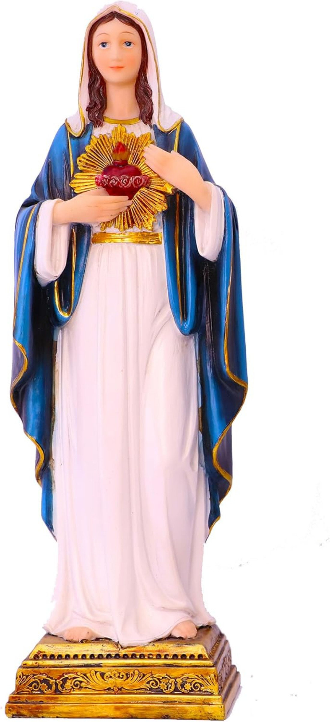 Astoria Grand Virgin Mary Statue Sacred Heart Figure Resin Sculpture ...
