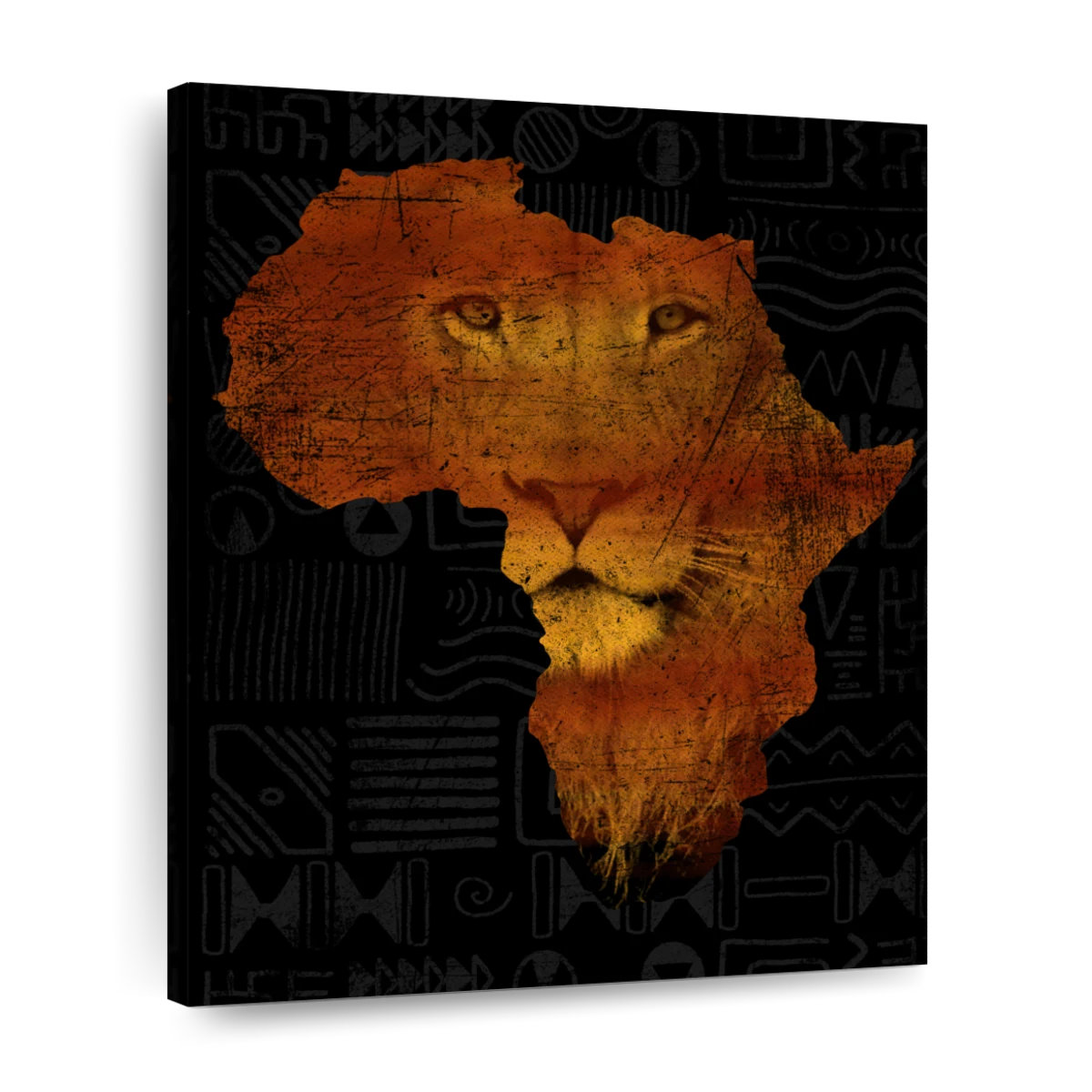 Dakota Fields Lion African Continent Canvas Print - Wayfair Canada