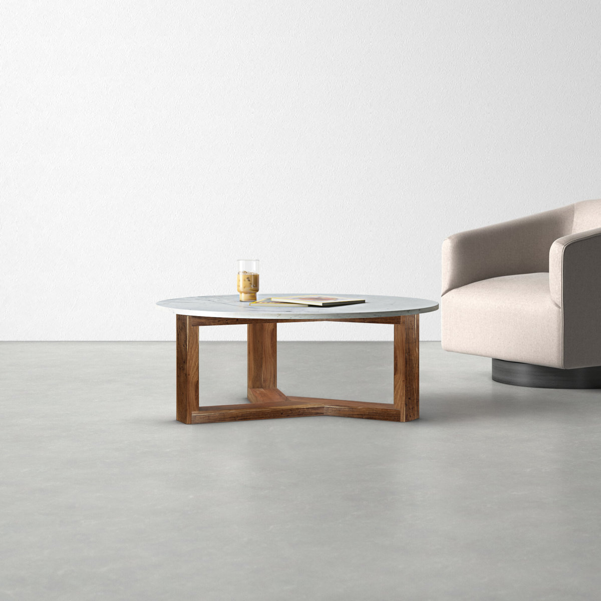 AllModern Hollins Cross Legs Coffee Table & Reviews | AllModern