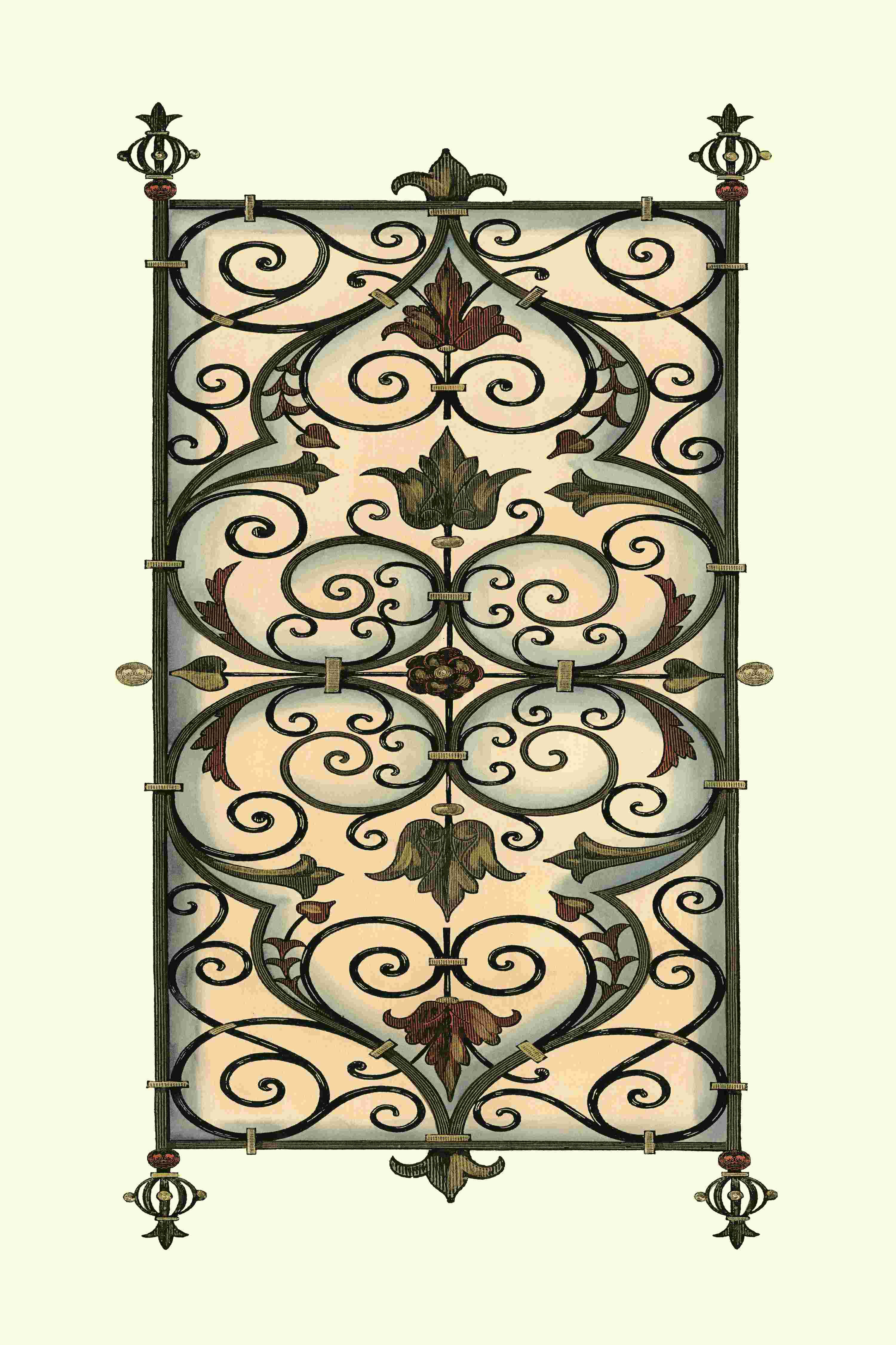 Bloomsbury Market Printed Wrought Iron Panels I (IP) | Wayfair