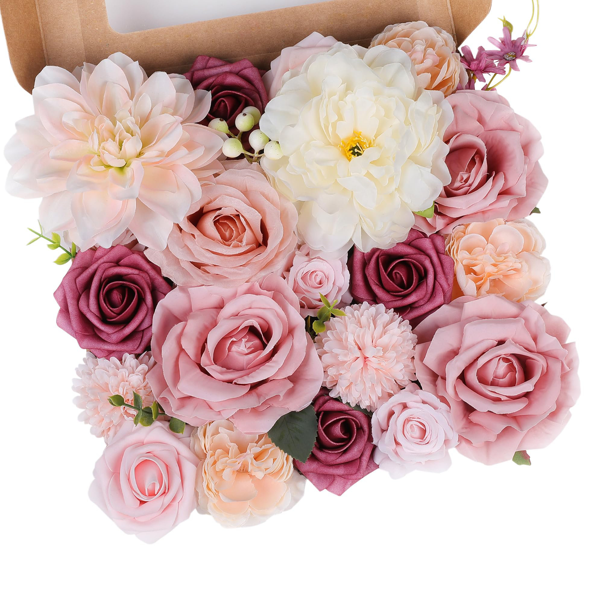 Dakota Fields Rose Artificial Flowers Combo Fake Flowers Pink Roses ...