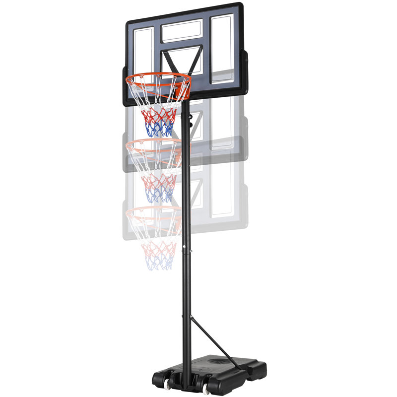 Pirecart 43.3'' W Metal Portable Full-Size Basketball Hoop & Reviews ...