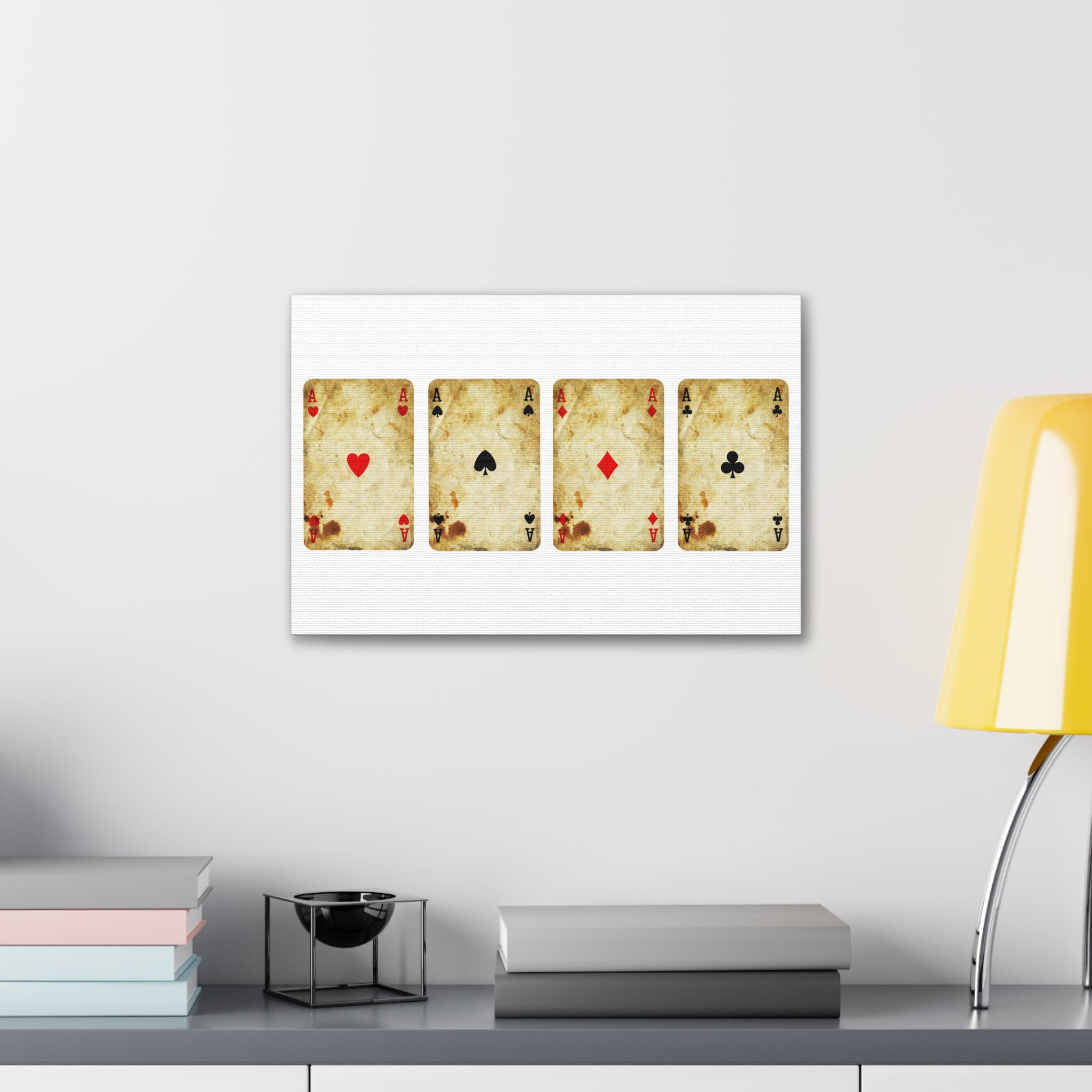 Trent Austin Design Vintage Playing Card Suit Playing Card Canvas Wall ...