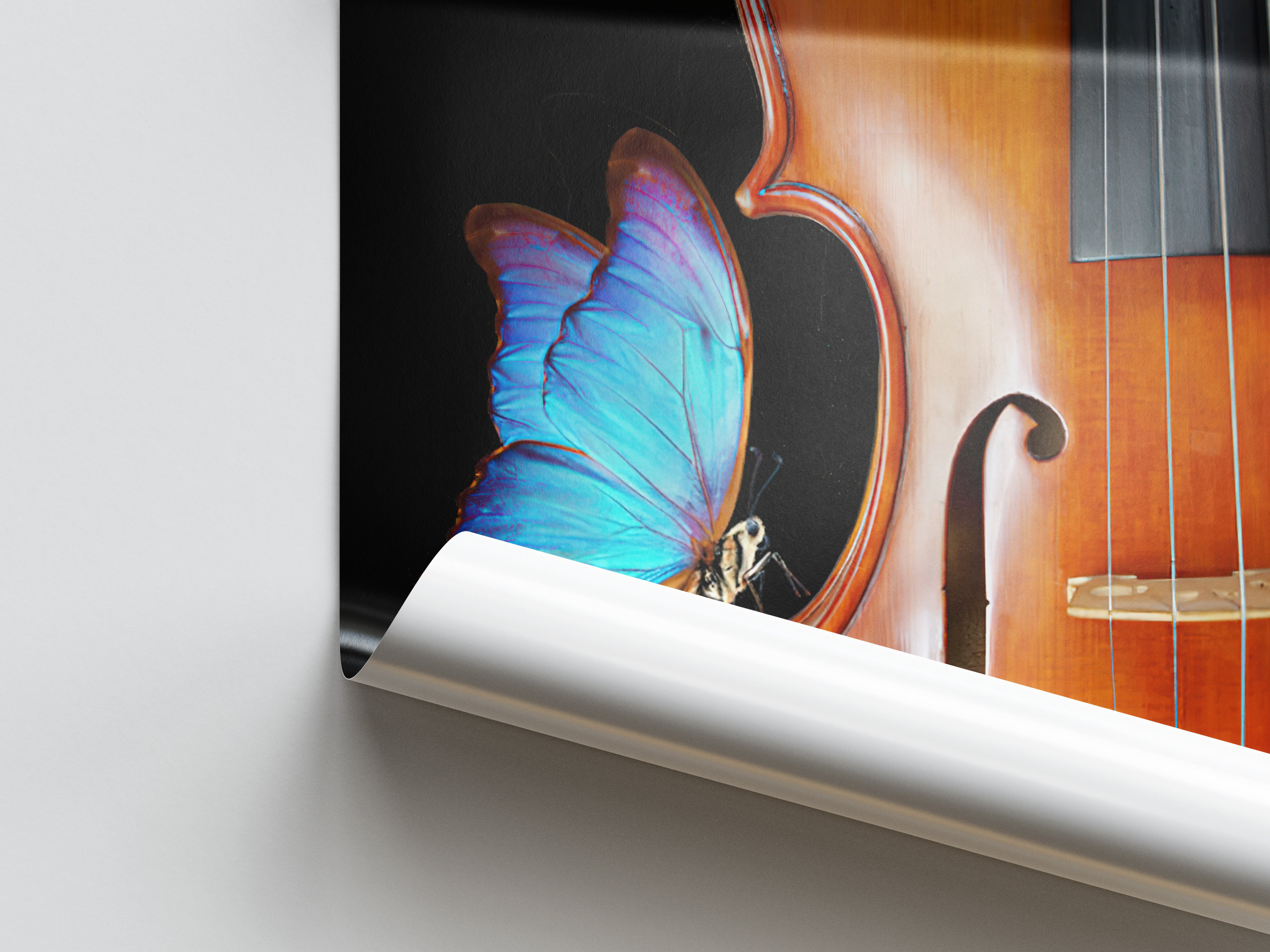 kayra export Violinist Printed, Musical Instruments Wall Art, Music Art ...