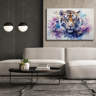 Epic Graffiti 'Wild Life Of Predators In Watercolor 5' by Momart Canvas ...