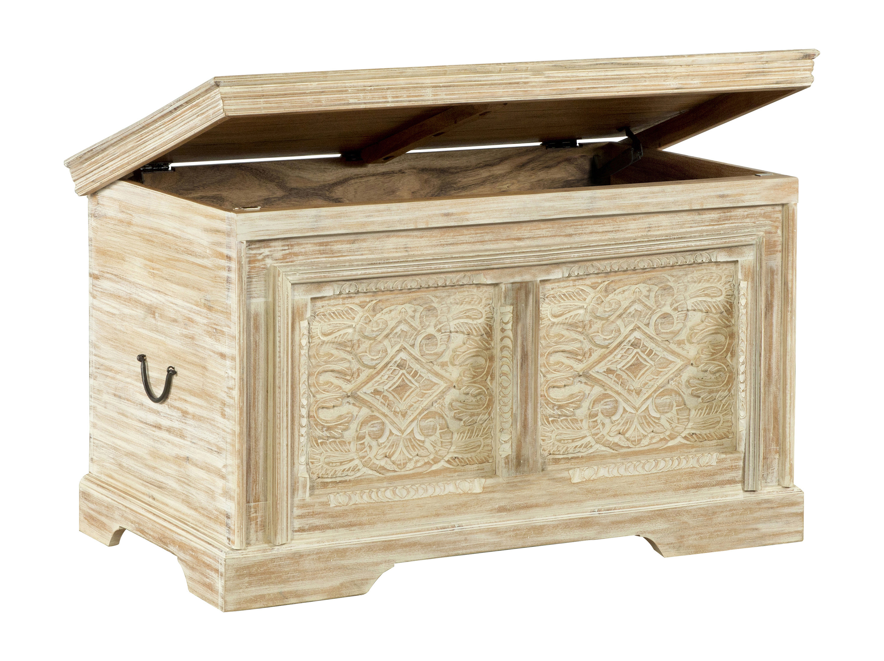 Ophelia & Co. Charleston White Washed Storage Trunk | Wayfair