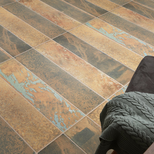 Merola Tile Maheno 9" x 36" Porcelain Singular Wall & Floor Tile | Wayfair