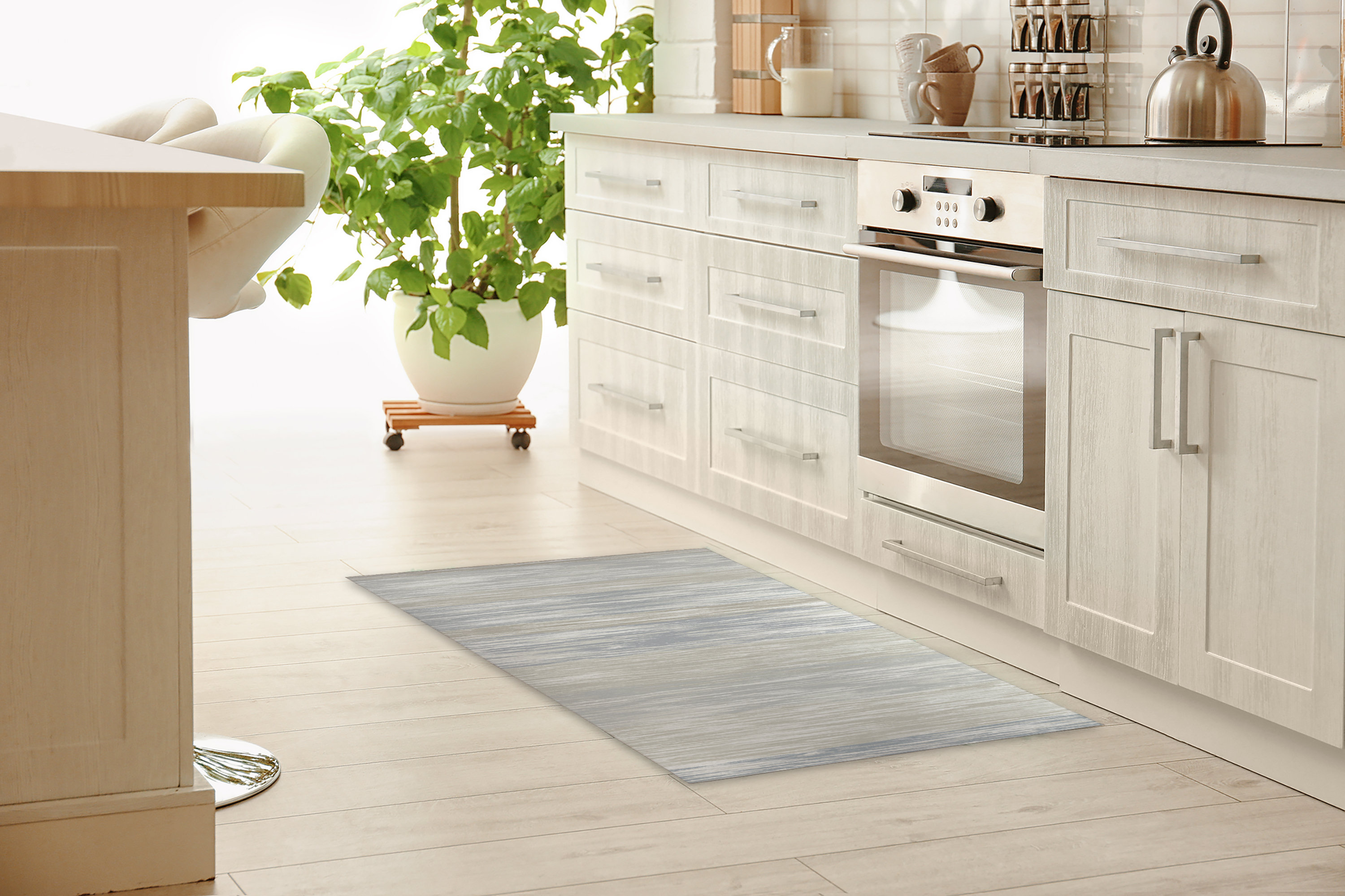 Beachcrest Home Romolo Stripey Tex Kitchen Mat | Wayfair