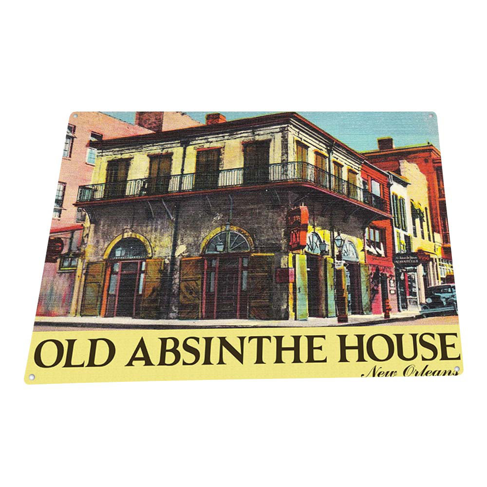 Trinx Old Absinthe House New Orleans Vintage Postcard Metal Sign ...