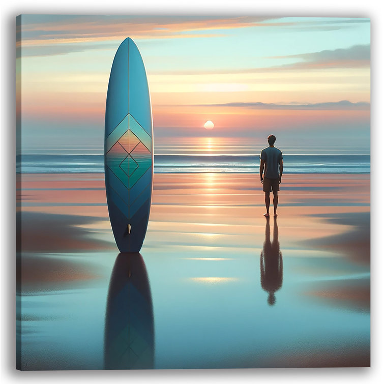 Highland Dunes Sunset Solitude On Canvas Print | Wayfair