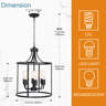 Winston Porter Skanda 6 - Light Dimmable Lantern Cage Chandelier | Wayfair