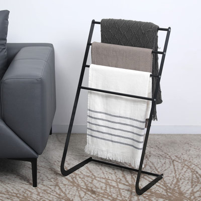 MyGift Free Standing Towel Blanket Rack & Reviews | Wayfair