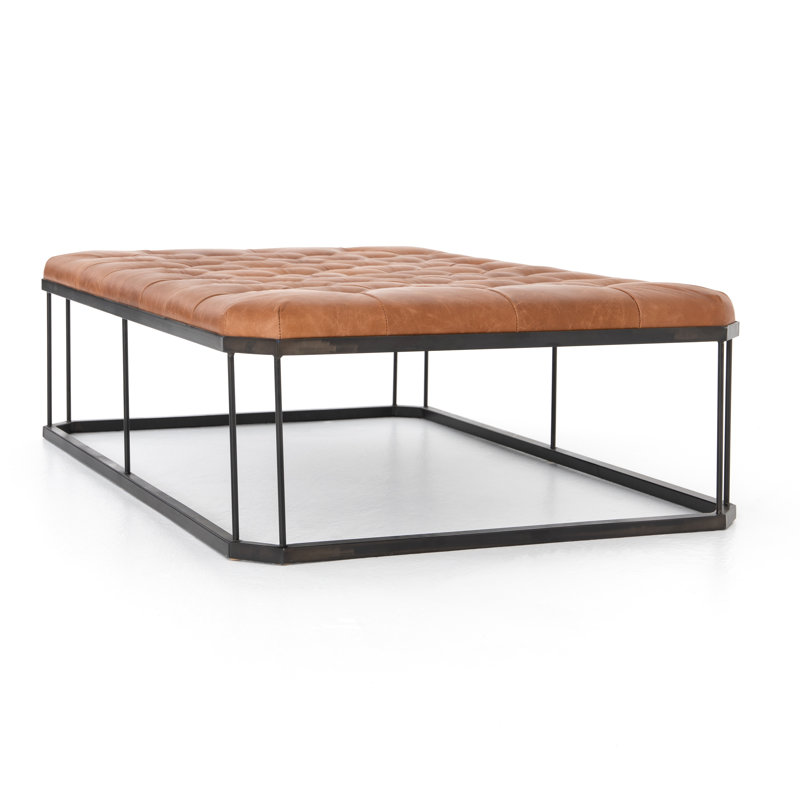 Four Hands Isle Leather Coffee Table & Reviews | Perigold
